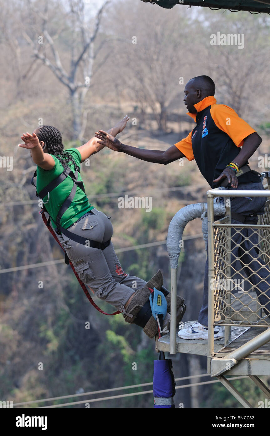 Bungee jumping victoria falls hi-res stock photography and images - Alamy
