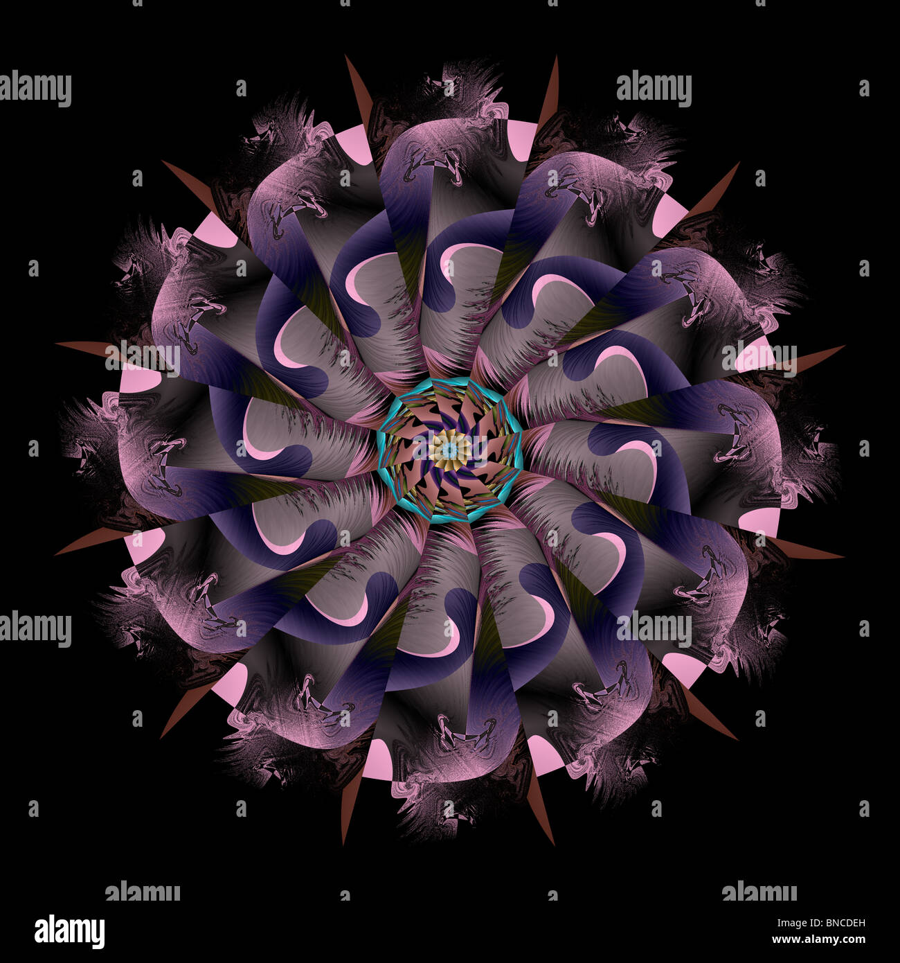 A pattern made using fractal design software Stock Photo - Alamy