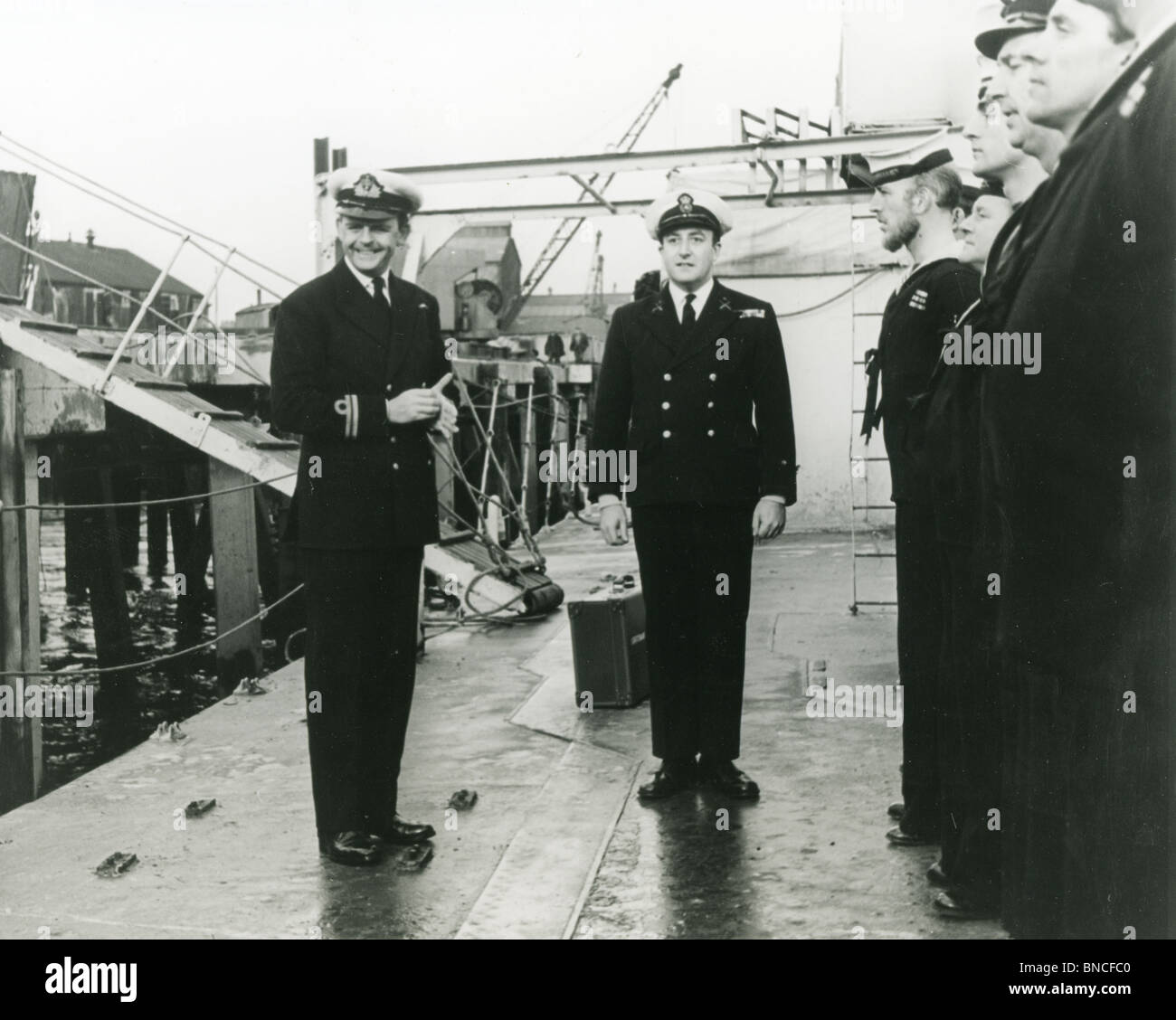 UP THE CREEK 1958 Byron film with David Tomlinson at left and Peter ...