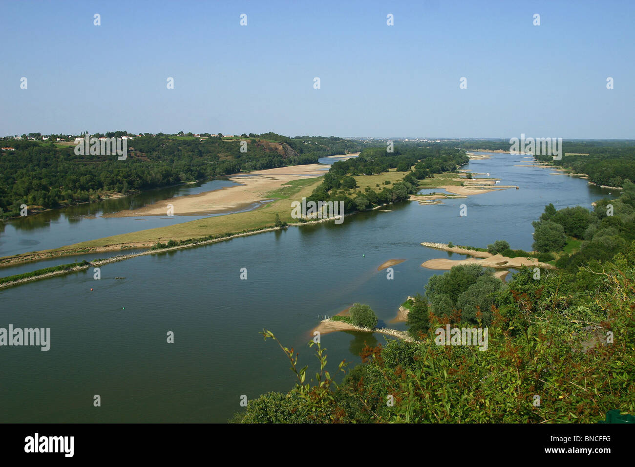 Island of the Loire river Stock Photo - Alamy