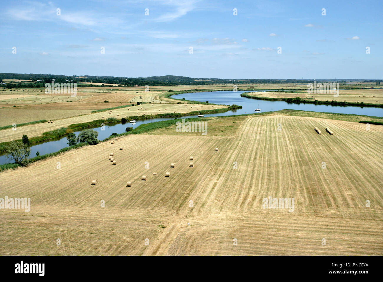 Aerial view of the Vilaine river Stock Photo - Alamy