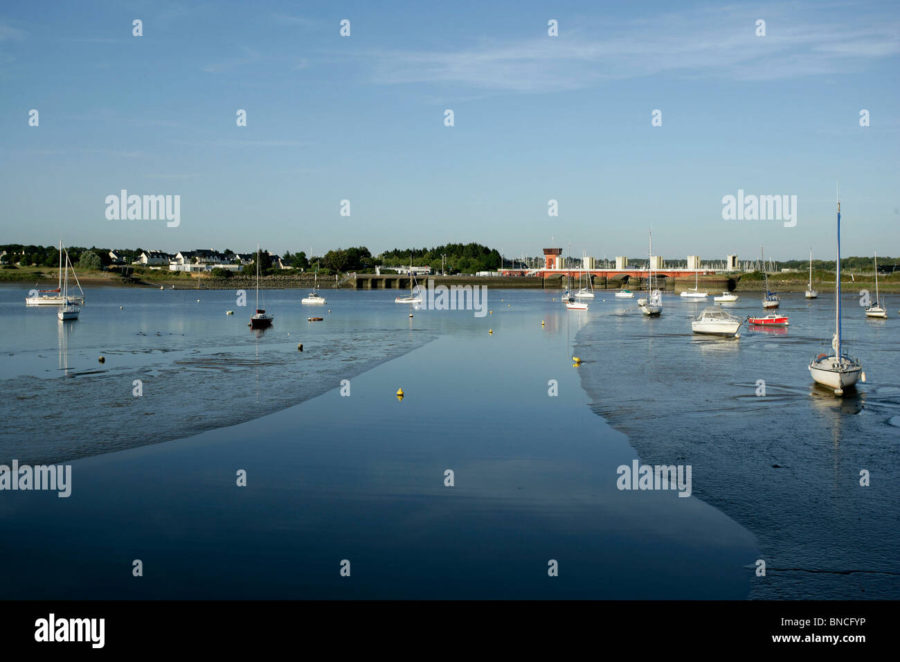 Downstream from Arzal Stock Photo - Alamy