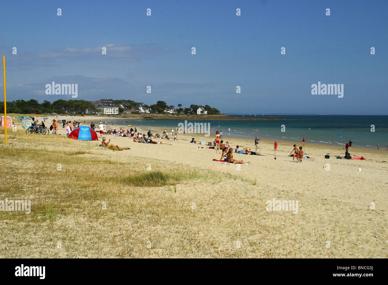 Beach of Carnac Stock Photo - Alamy