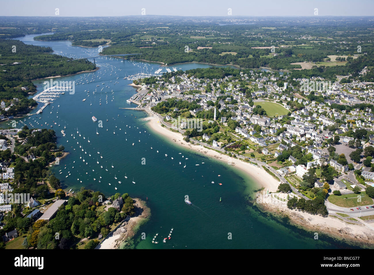 Aerial view of Bénodet Stock Photo - Alamy