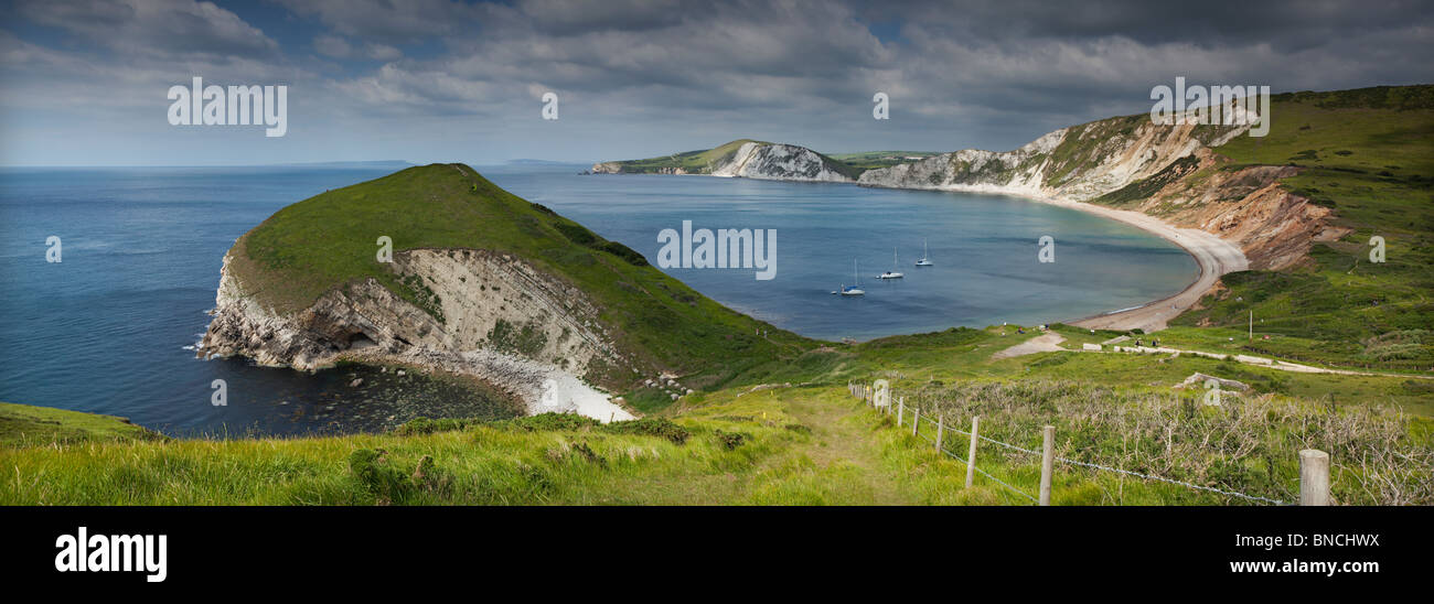Worbarrow Bay and the Tout on the Dorset Jurassic coast which is ...
