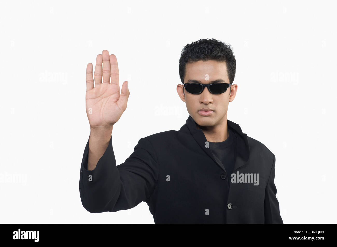 Man using biometrics identification Stock Photo - Alamy