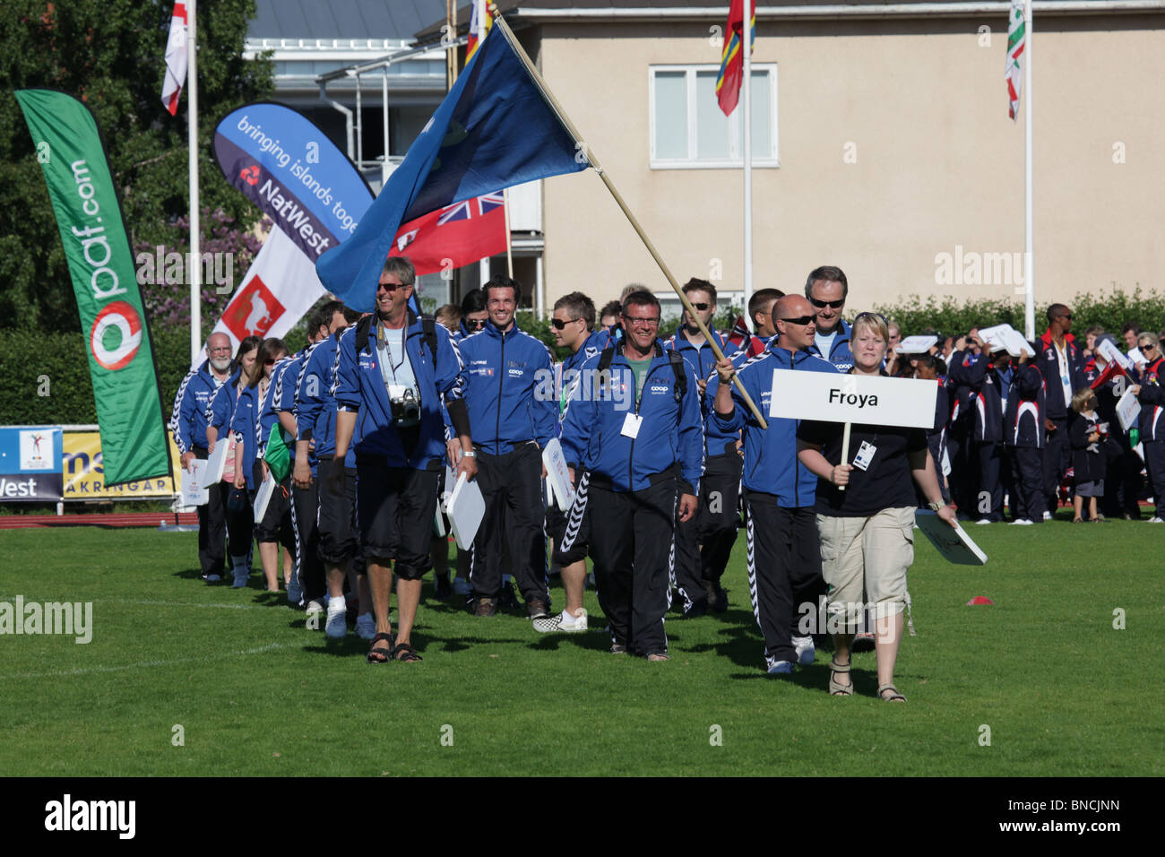 Flag Bearer Enter Stadium High Resolution Stock Photography and Images ...