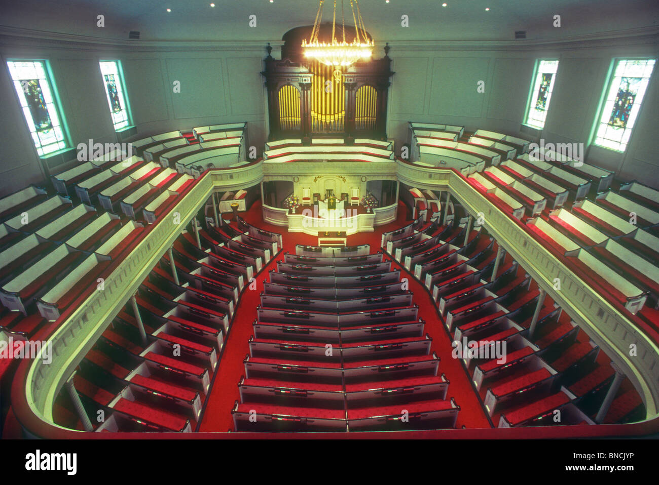 Interior of Plymouth church Brooklyn NY Stock Photo - Alamy