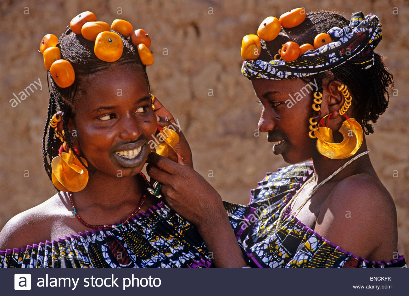 Fulani Girls Mali Stock Photo: 30396903 - Alamy