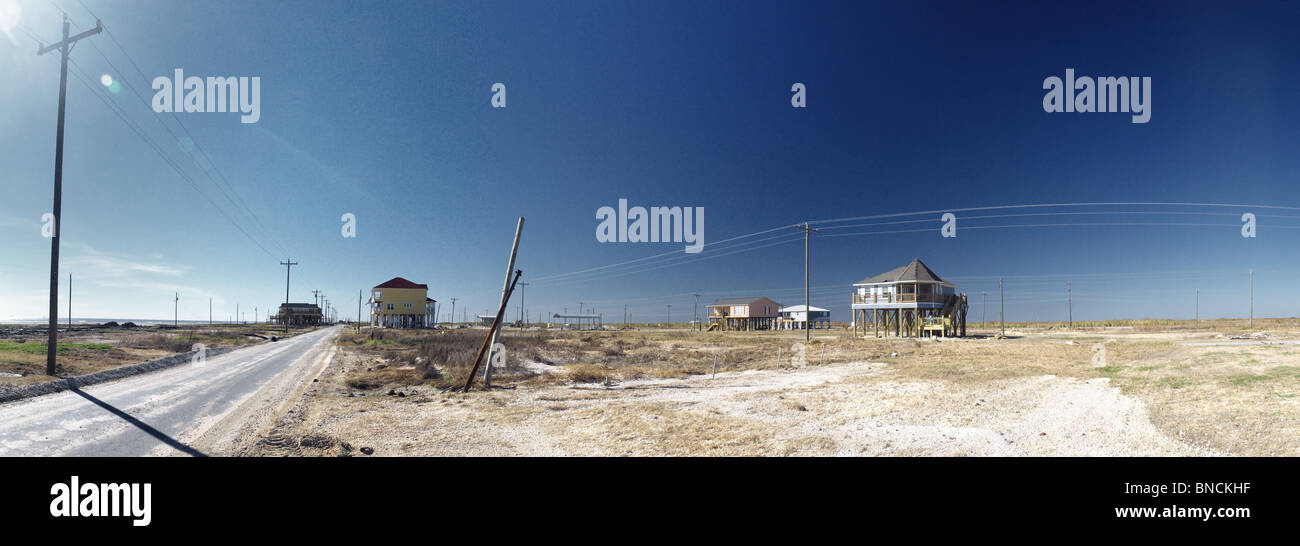 Holly Beach , Louisiana , Reconstruction After Hurricane Rita Stock ...