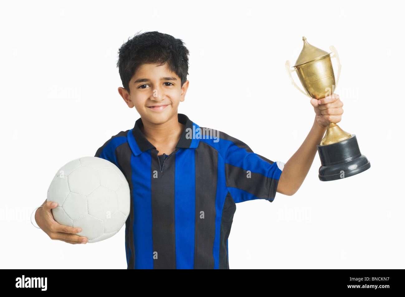 Indian boy trophy hi-res stock photography and images - Alamy
