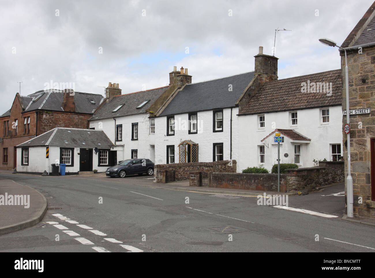 Strathmiglo street scene Scotland July 2010 Stock Photo - Alamy