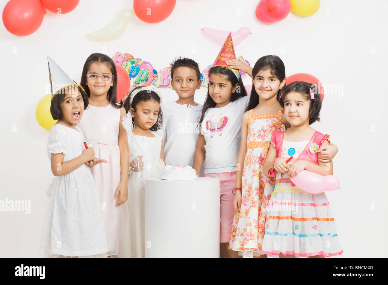 Children celebrating a birthday party Stock Photo - Alamy