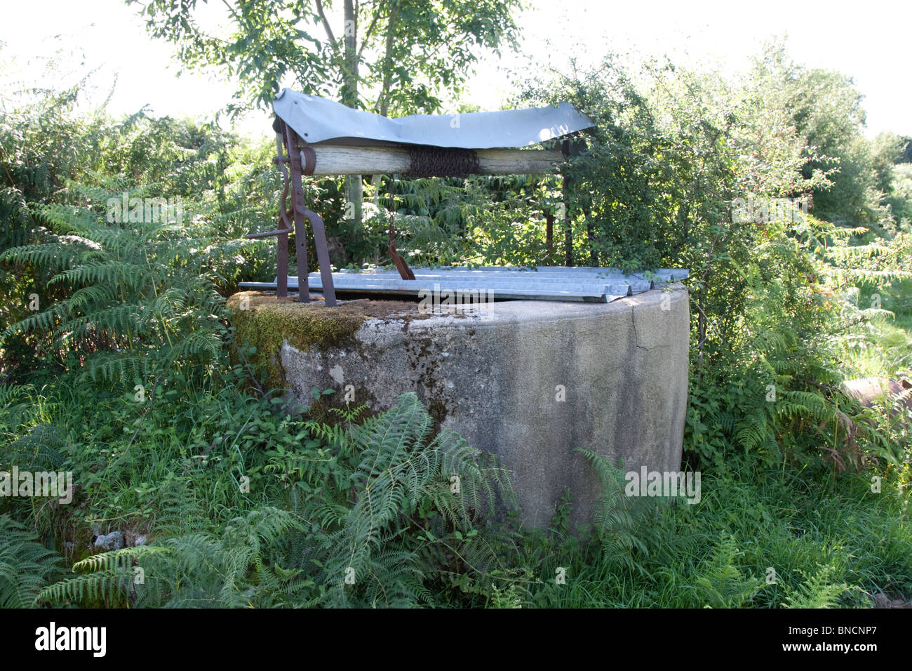 Farm well in the Auvergne, France Stock Photo - Alamy