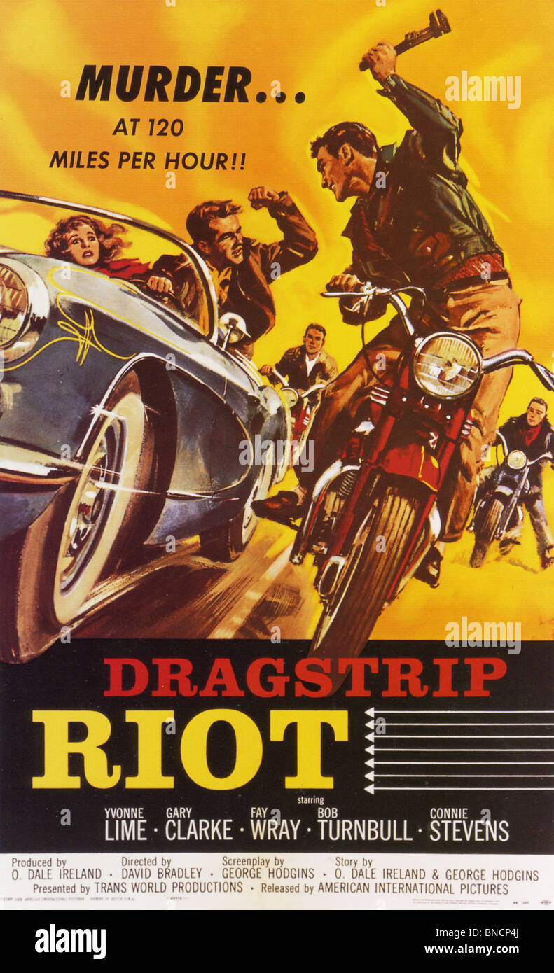 DRAGSTRIP RIOT aka The Reckless Age - poster for 1958 Transworld film ...