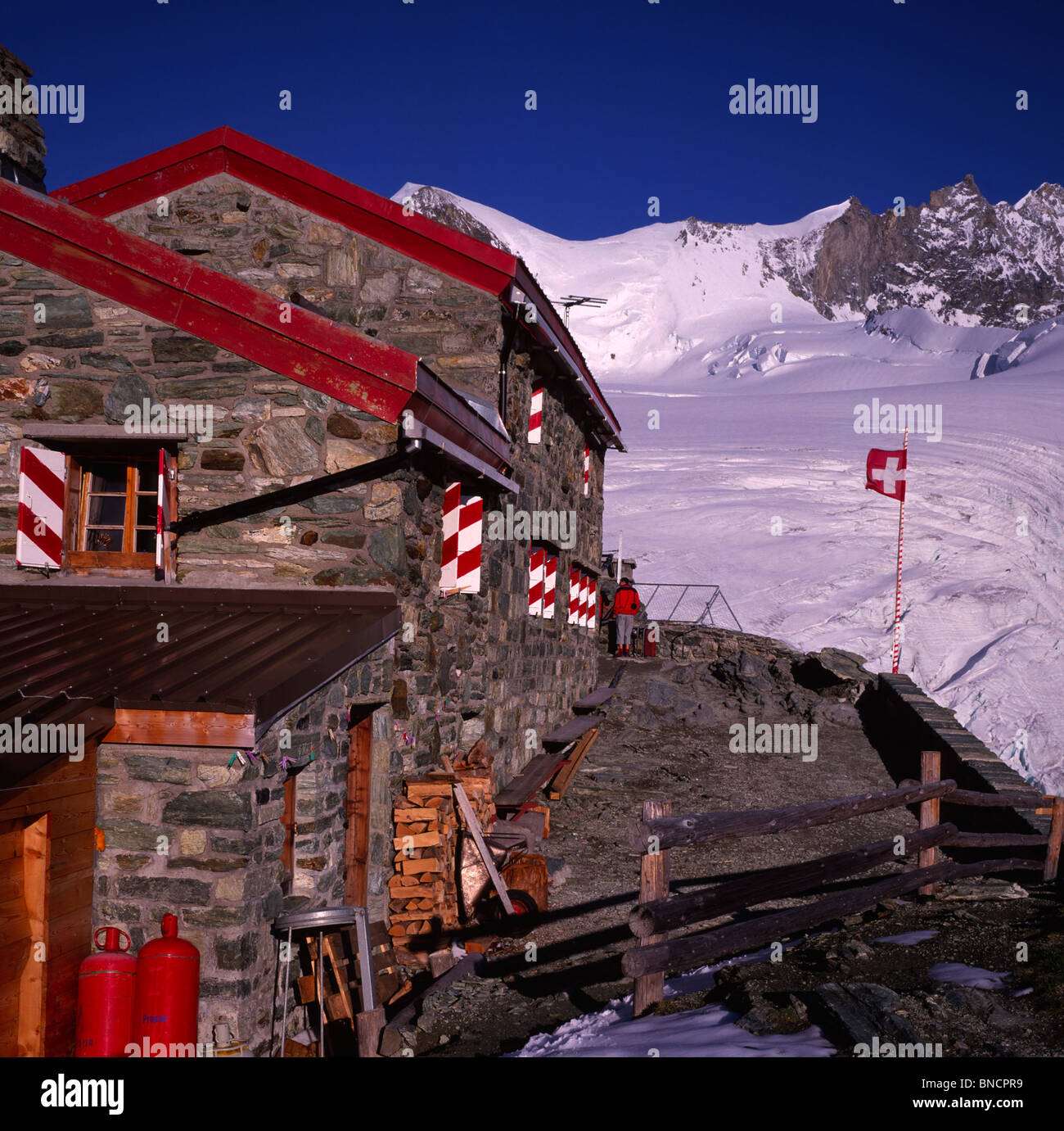 Swiss alpine hut Stock Photo - Alamy