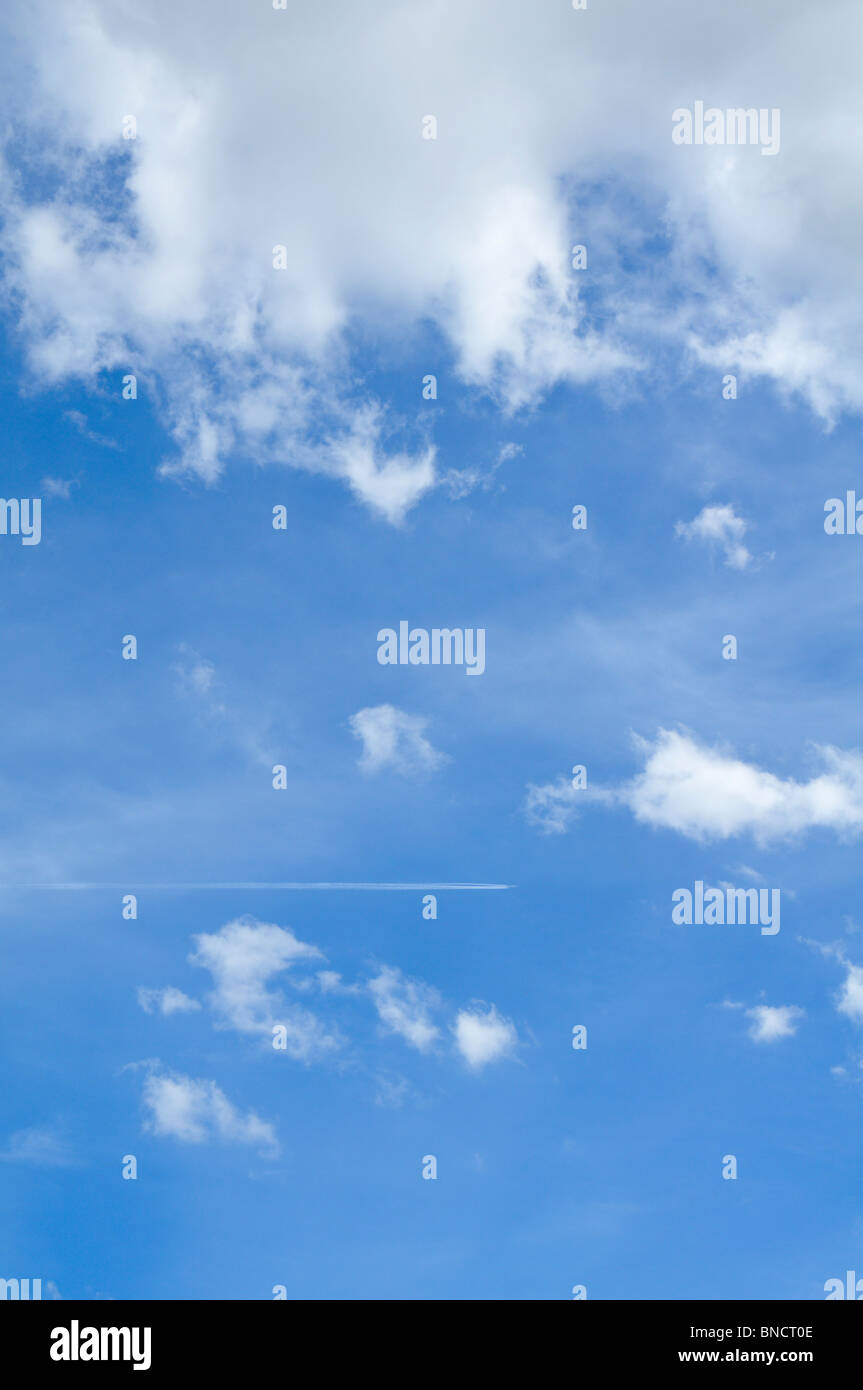 Sunny blue sky with clouds Stock Photo - Alamy