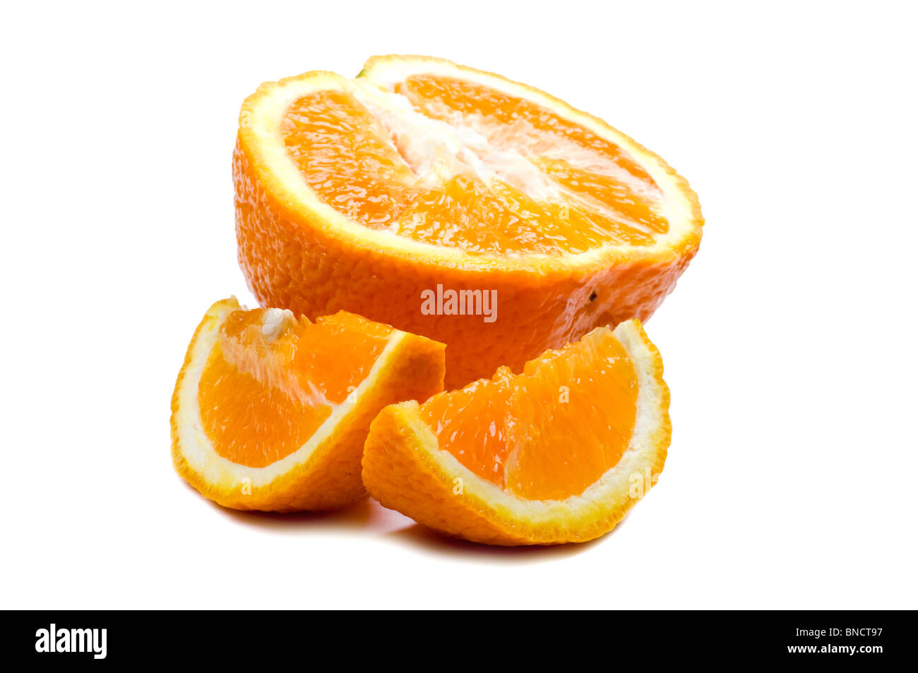 object on white - food orange close up Stock Photo - Alamy