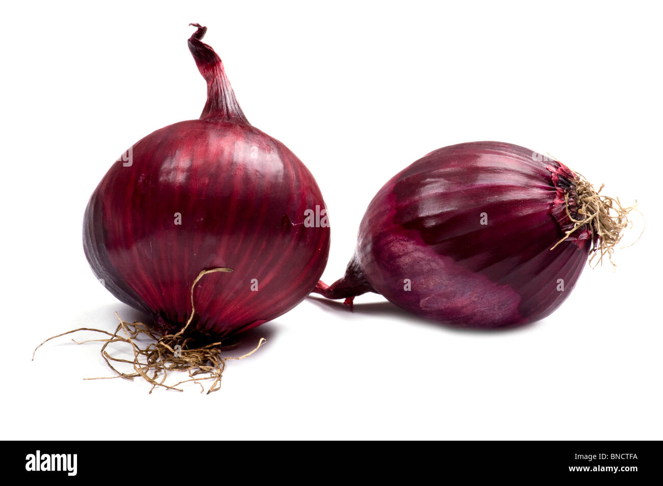 object on white - food Red onion close up Stock Photo - Alamy