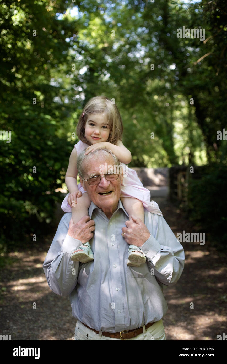 baby on shoulders Stock Photo - Alamy