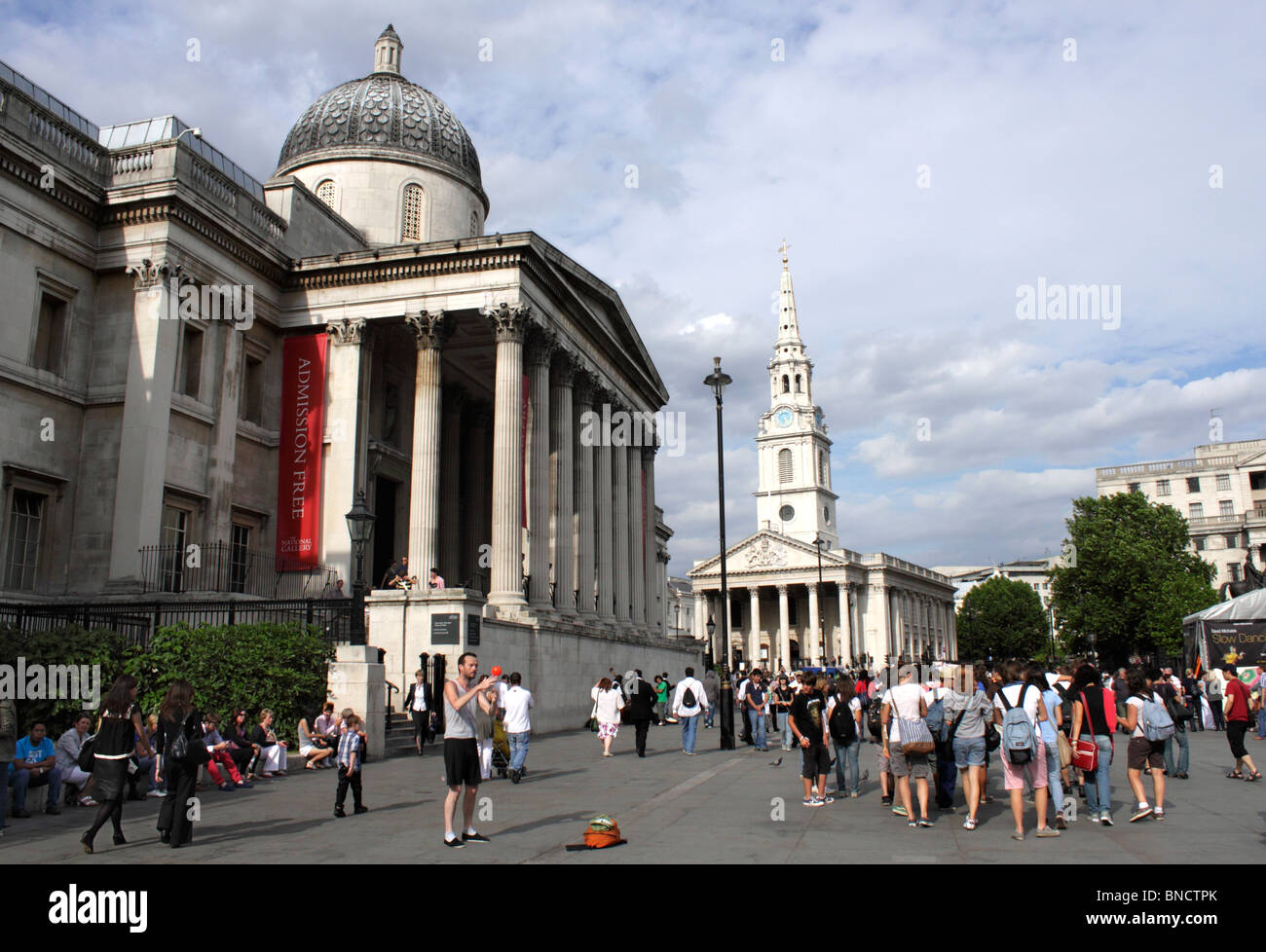 The National Gallery Trafalgar Square London Stock Photo - Alamy