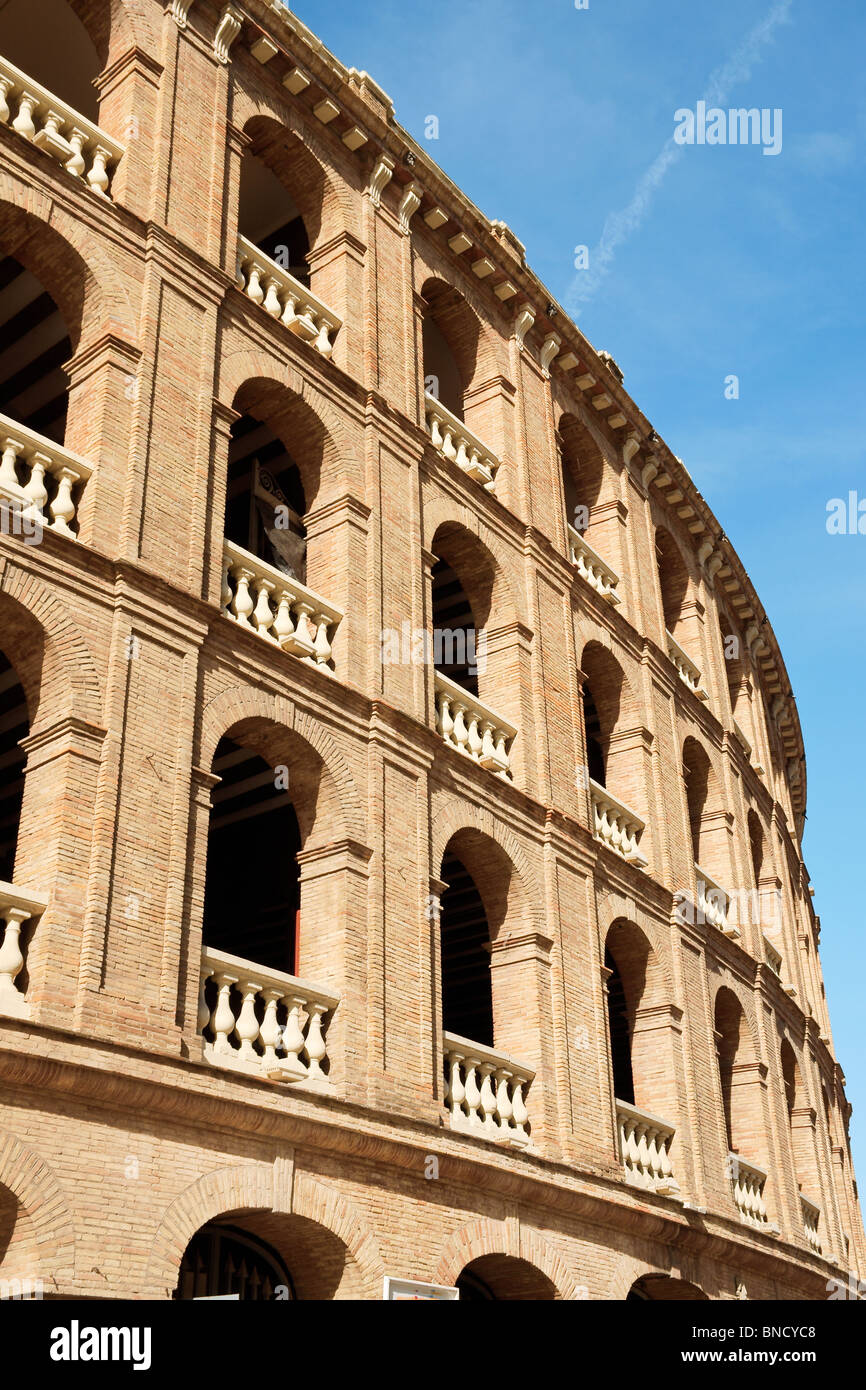 Detail of Plaza de toros (bullring) in Valencia, Spain Stock Photo - Alamy
