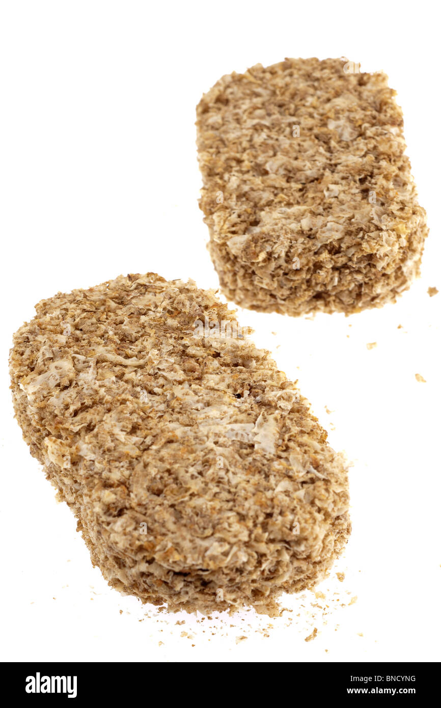 Two weetabix biscuits Stock Photo - Alamy