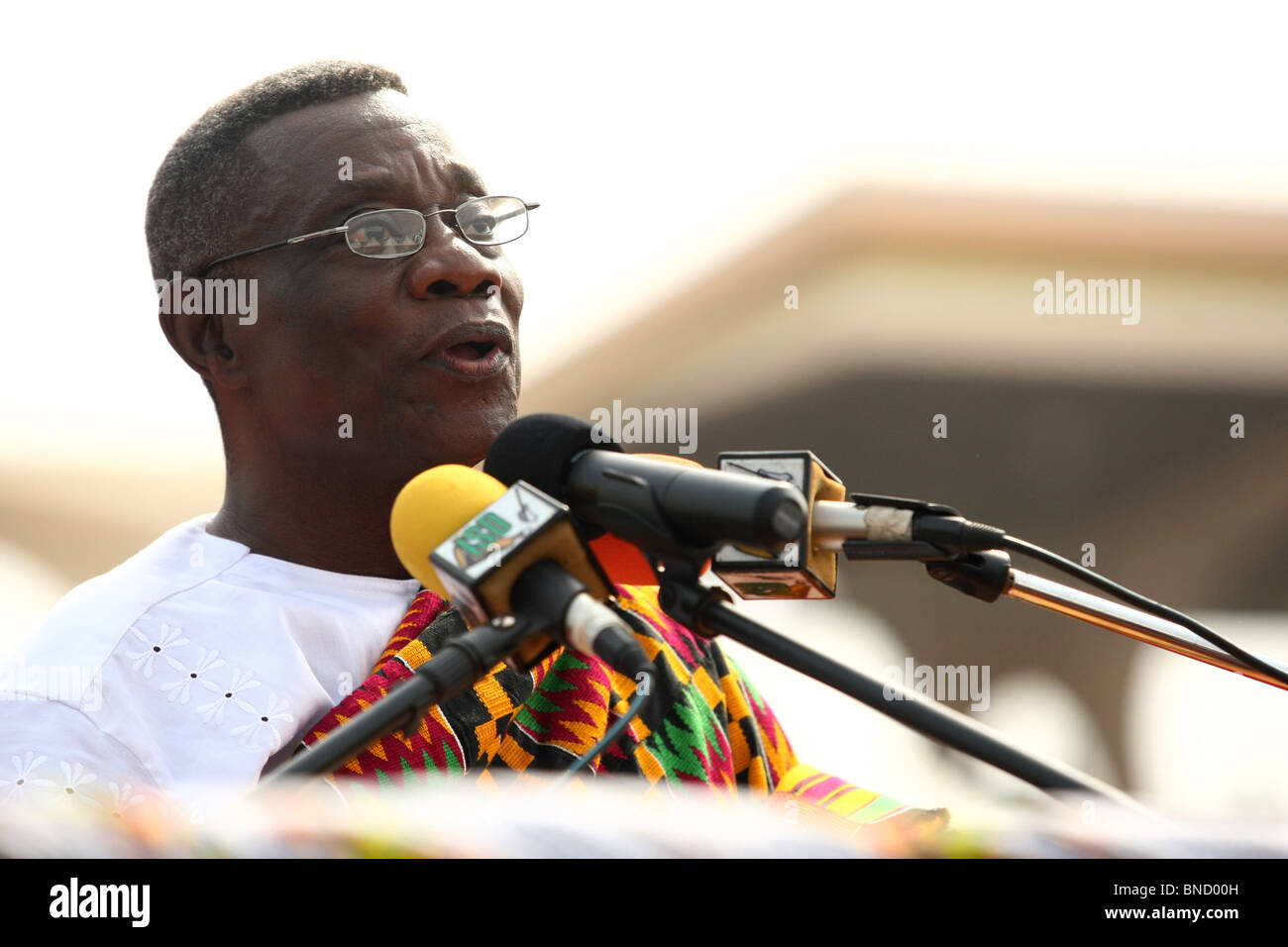 Ghana's new president John Atta Mills speaks during his inauguration in ...
