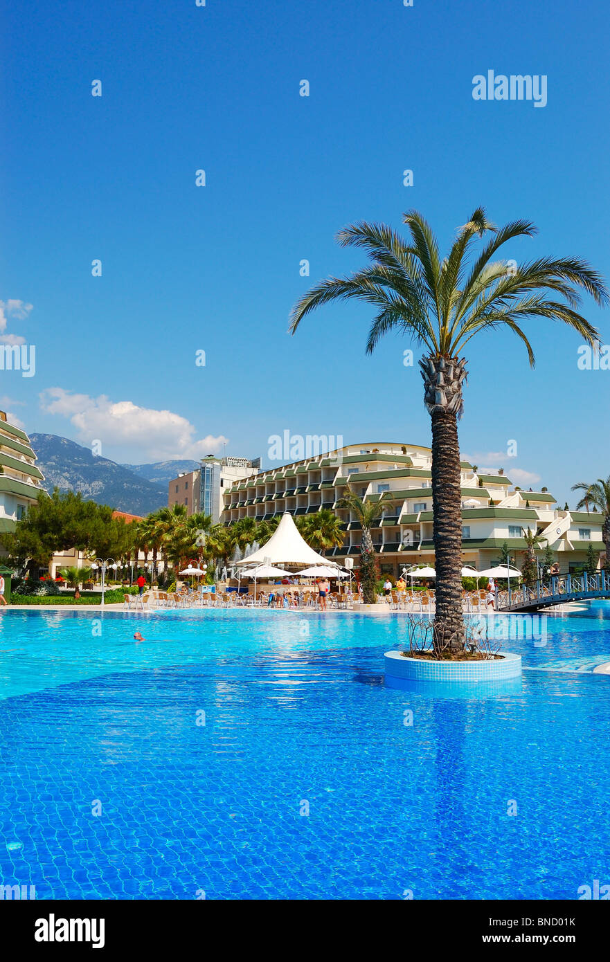 Swimming pool at luxury hotel, Antalya, Turkey Stock Photo - Alamy
