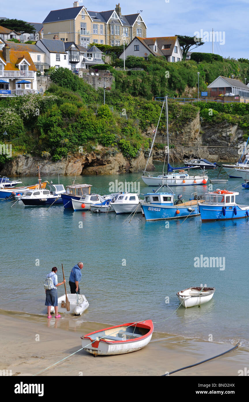 Newquay harbour cornwall hi-res stock photography and images - Alamy