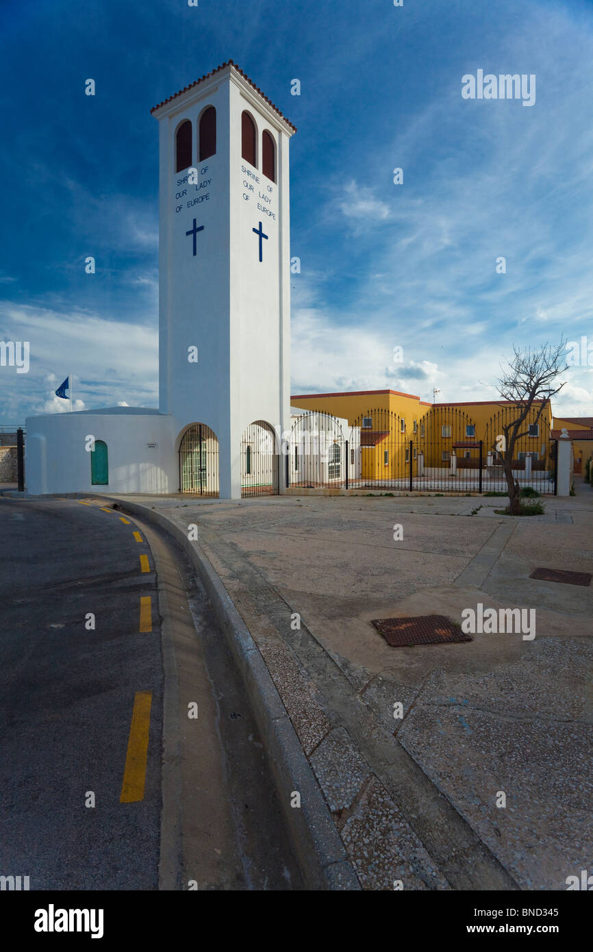 Shrine of our lady of Europe Gibraltar Church modern Stock Photo - Alamy