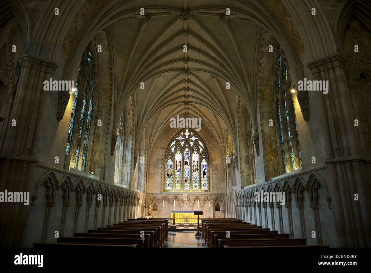 A small chapel in St Albans abbey, Hertfordshire, England Stock Photo ...