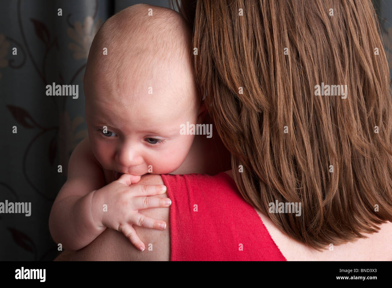 Looking over his mothers shoulder hi-res stock photography and images ...