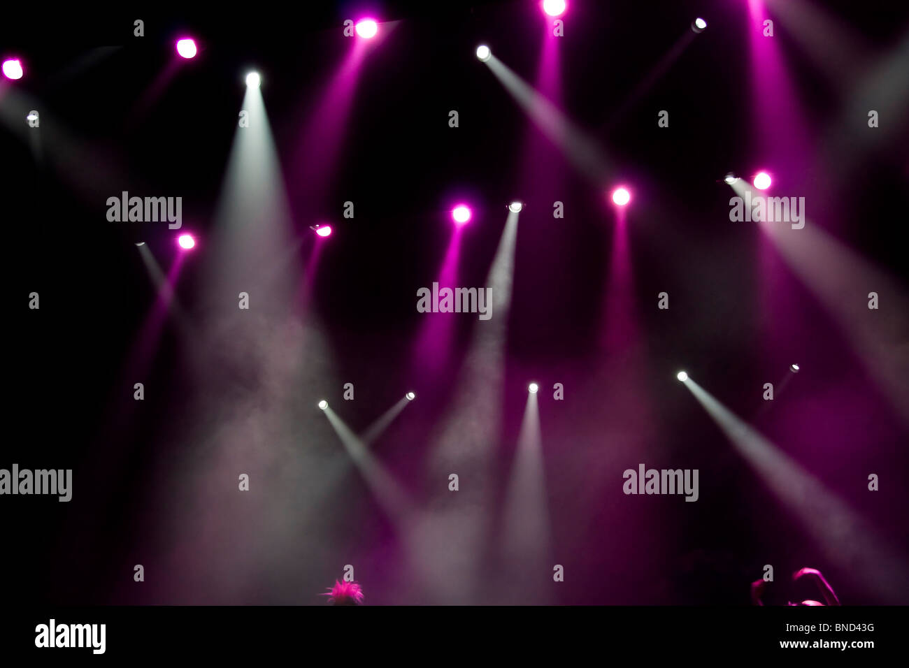 Colourful disco lighting in the stage Stock Photo - Alamy