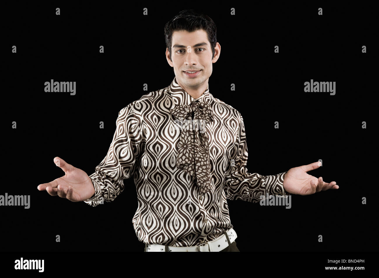 Portrait of an actor smiling Stock Photo - Alamy