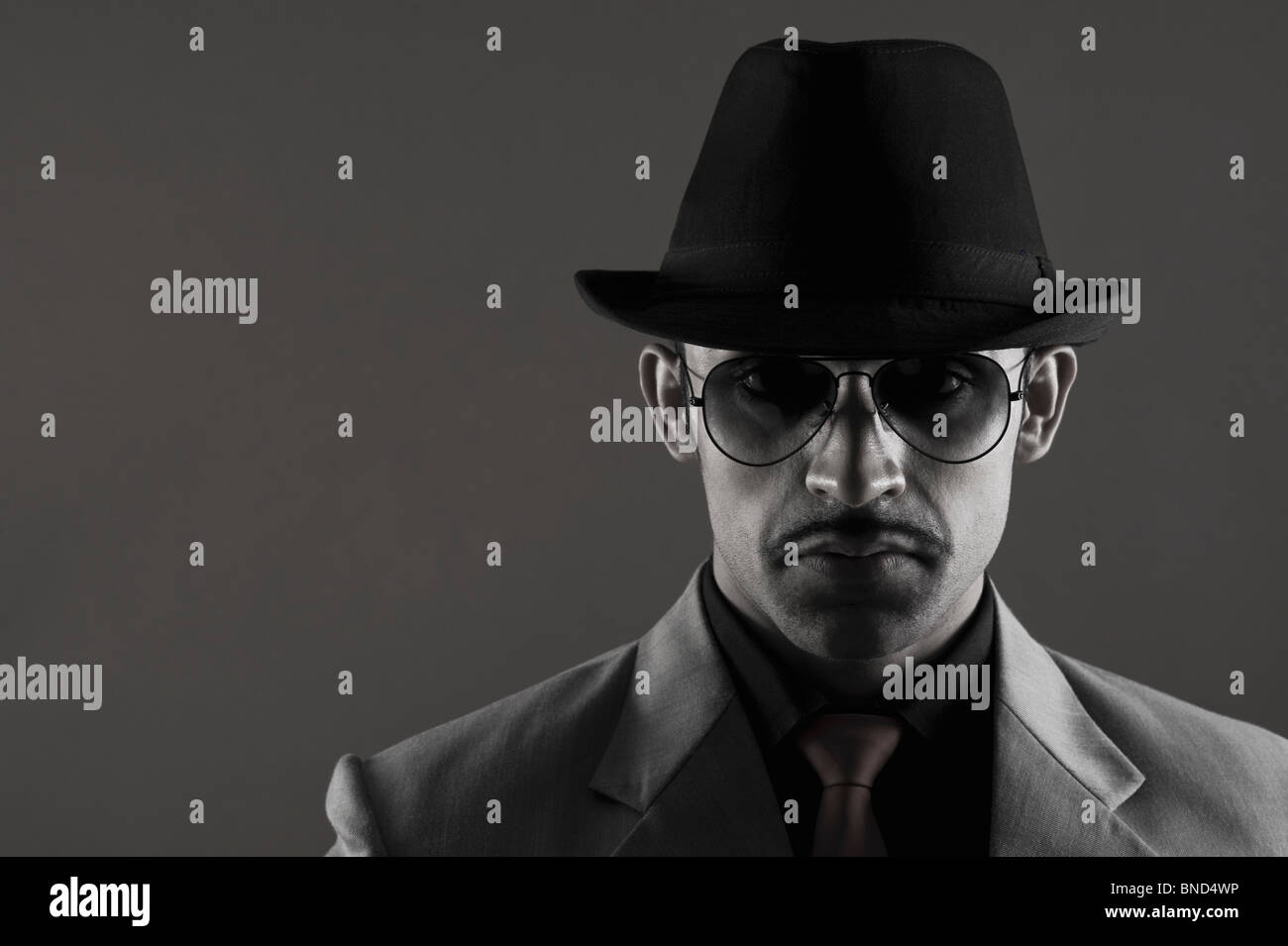 Close-up of an actor portraying a businessman Stock Photo - Alamy