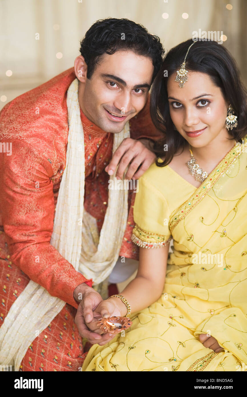 Hinduism smile happy adult male hi-res stock photography and images - Alamy