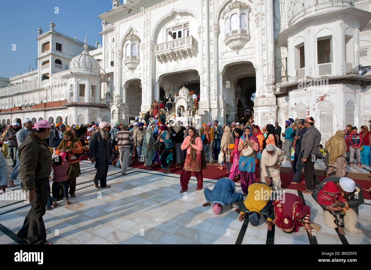 India People Praying Prostrating High Resolution Stock Photography and ...