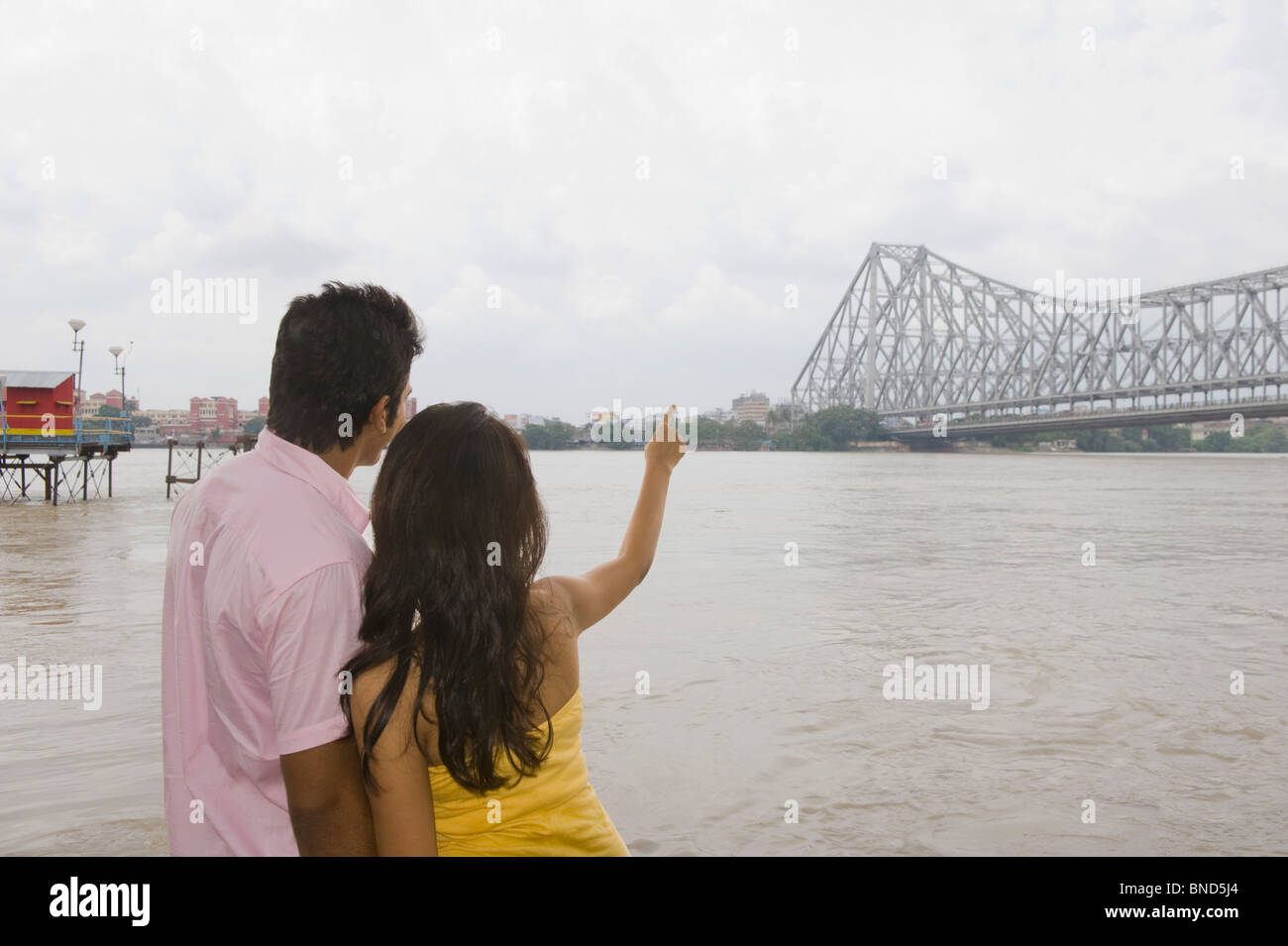 Howrah bridge black hi-res stock photography and images - Alamy