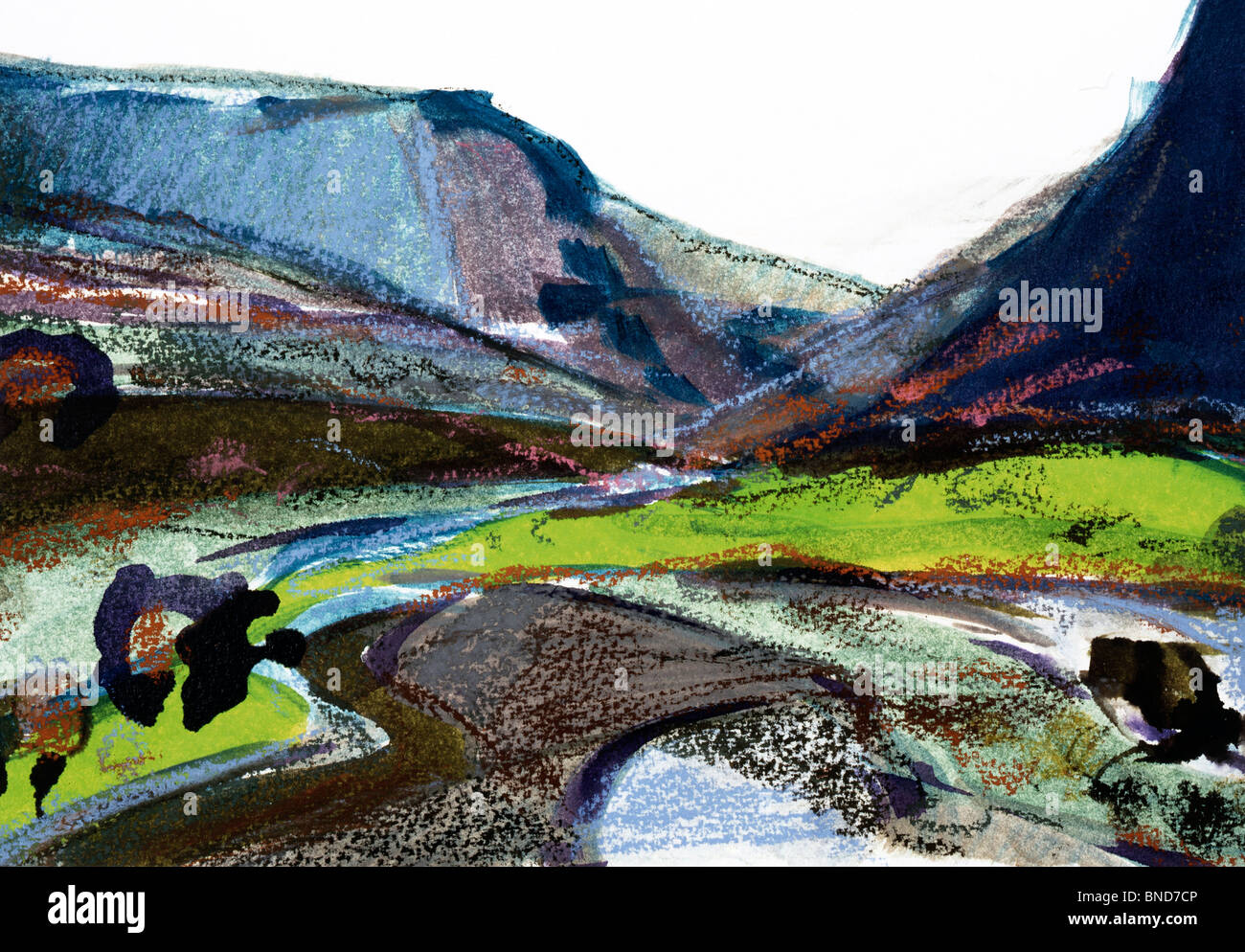 The glen by michael mortimer robinson hi-res stock photography and ...