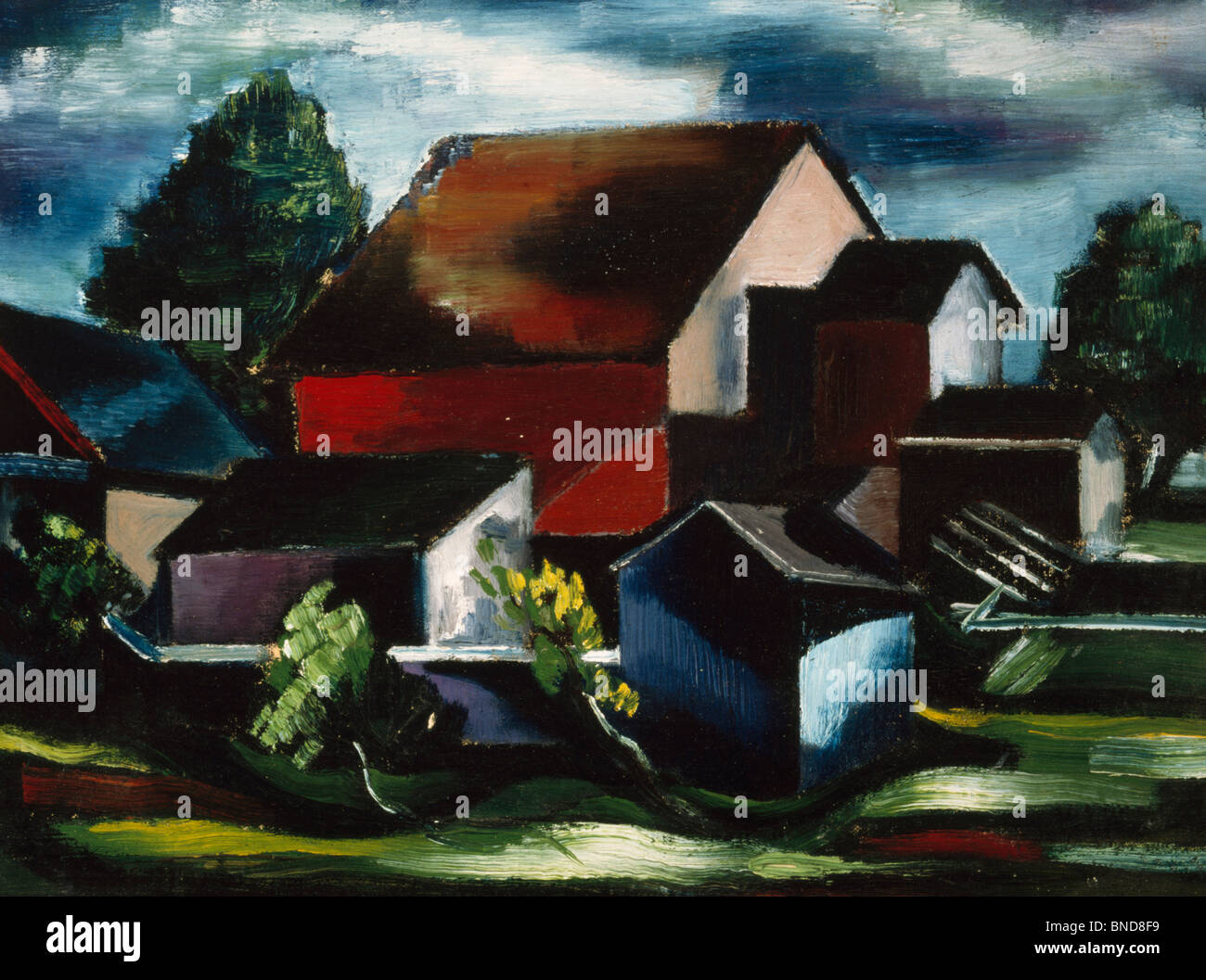 Composition of a Barn by Thomas Flavell (b.1906) USA Pennsylvania ...