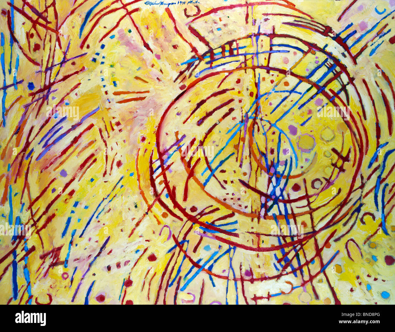 Magnetic Fields 105 Mildred Thompson, oil painting, 1991, (born in 1936 ...