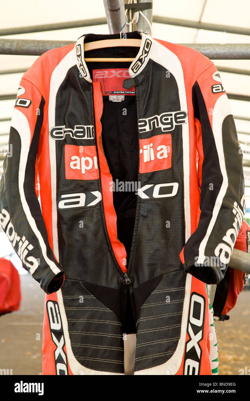 Motorcycle bike motorbike race wear protection vertical hi-res stock ...