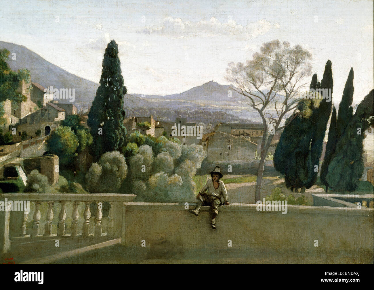 Tivoli Gardens by Jean Baptiste Camille Corot, (1796-1875), France ...