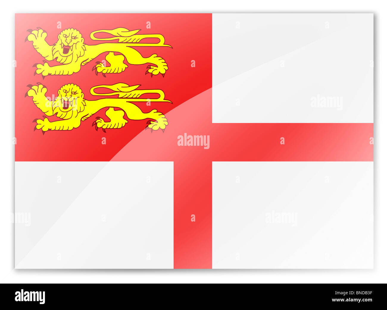 Flag of sark Cut Out Stock Images & Pictures - Alamy