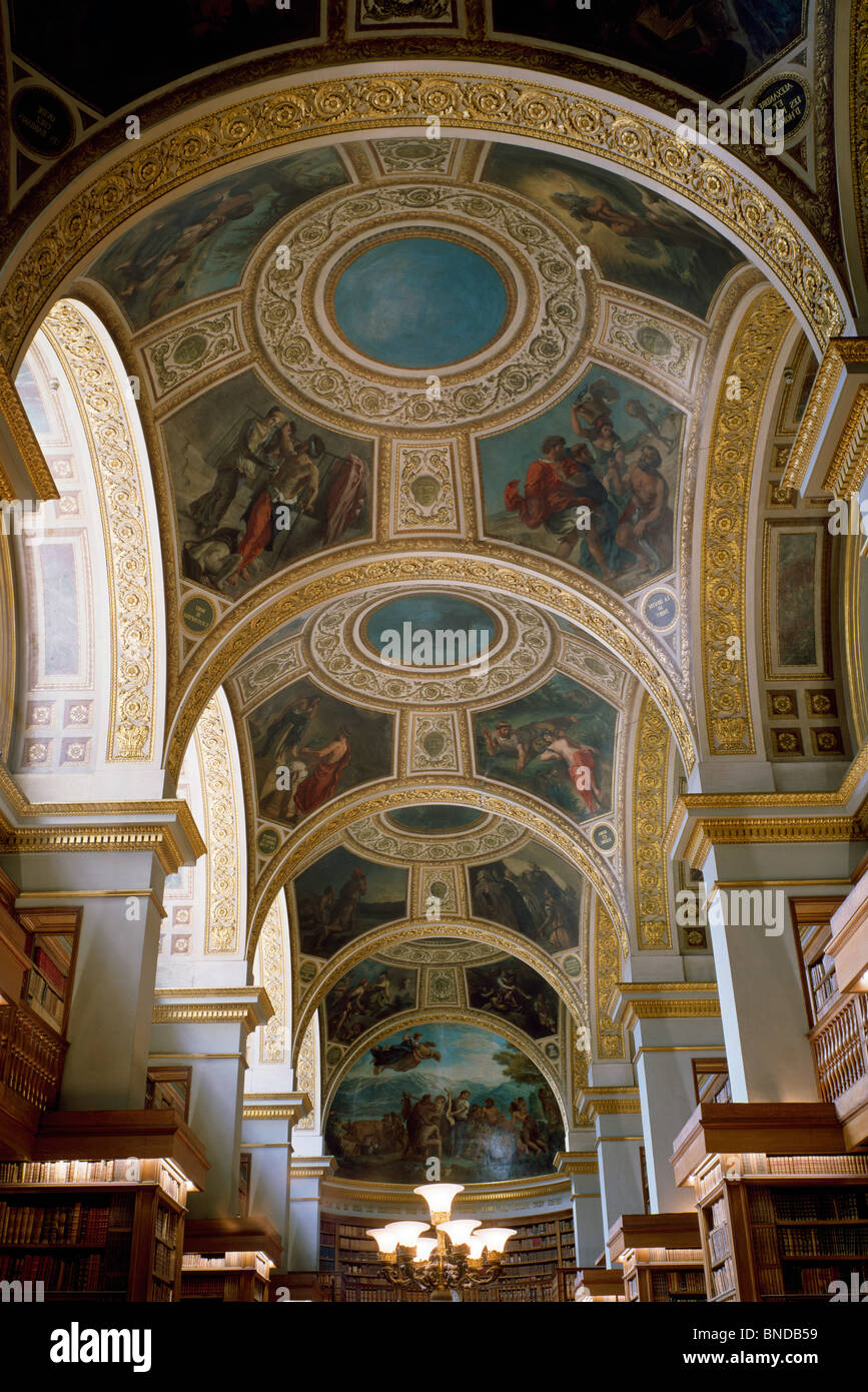 France, Paris, Palais-Bourbon Quarter, The Library of the Palais ...