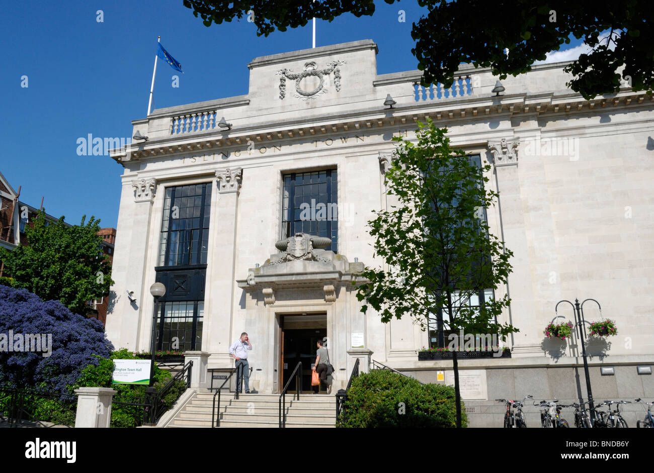 Islington Town Hall, Upper Street, Islington, London, England Stock ...