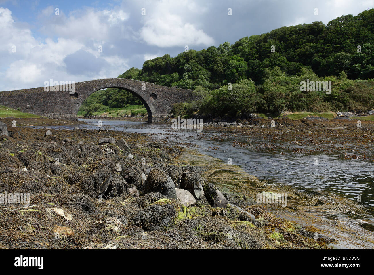 The famous Atlantic bridge in Scotland, that crosses an Ocean Stock ...