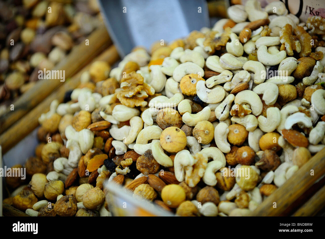 mis nuts in a dry fruit shop Stock Photo - Alamy
