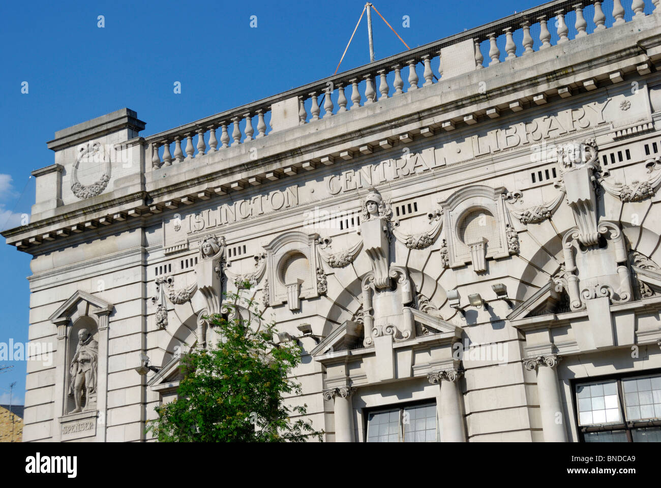 Islington Central Library in Holloway Road, Islington, London, England ...